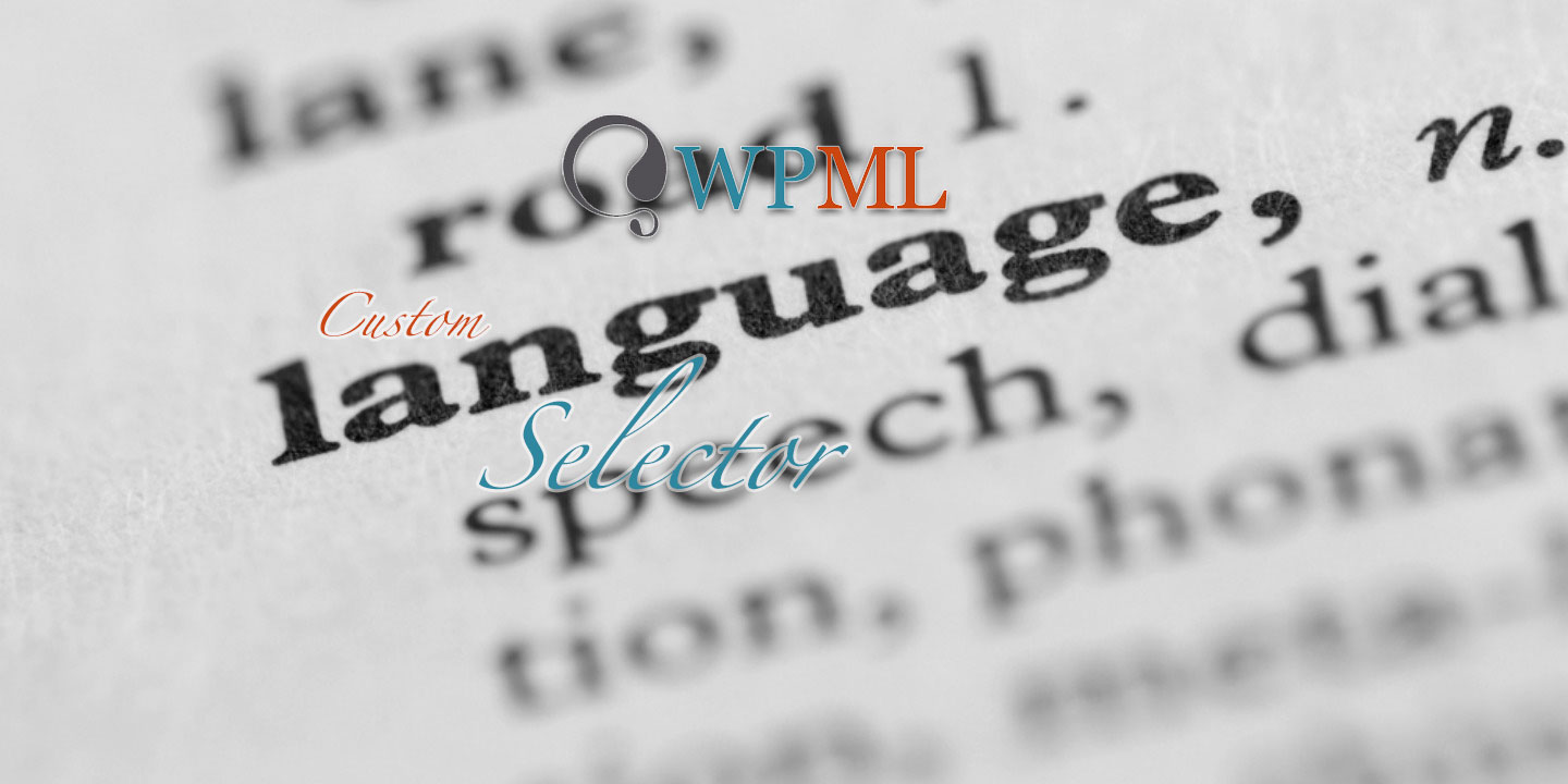 Wpml Custom Languages Selector